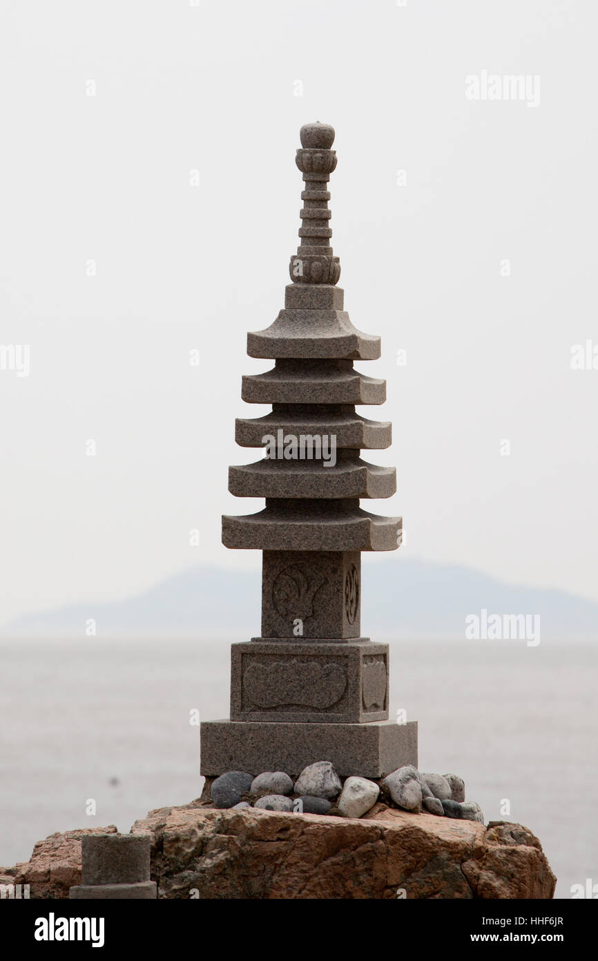 Pagode, Küste, Salzwasser, Meer, Ozean, Wasser, Piktogramm, Symbol ...