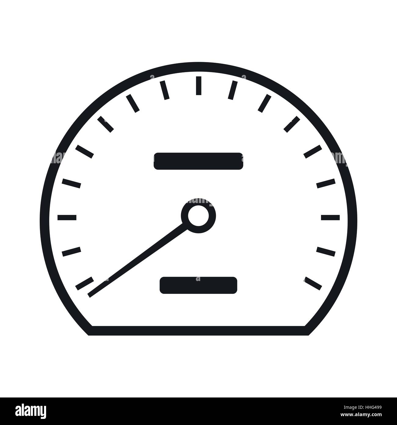 Tacho-Symbol im einfachen Stil Stock-Vektorgrafik - Alamy