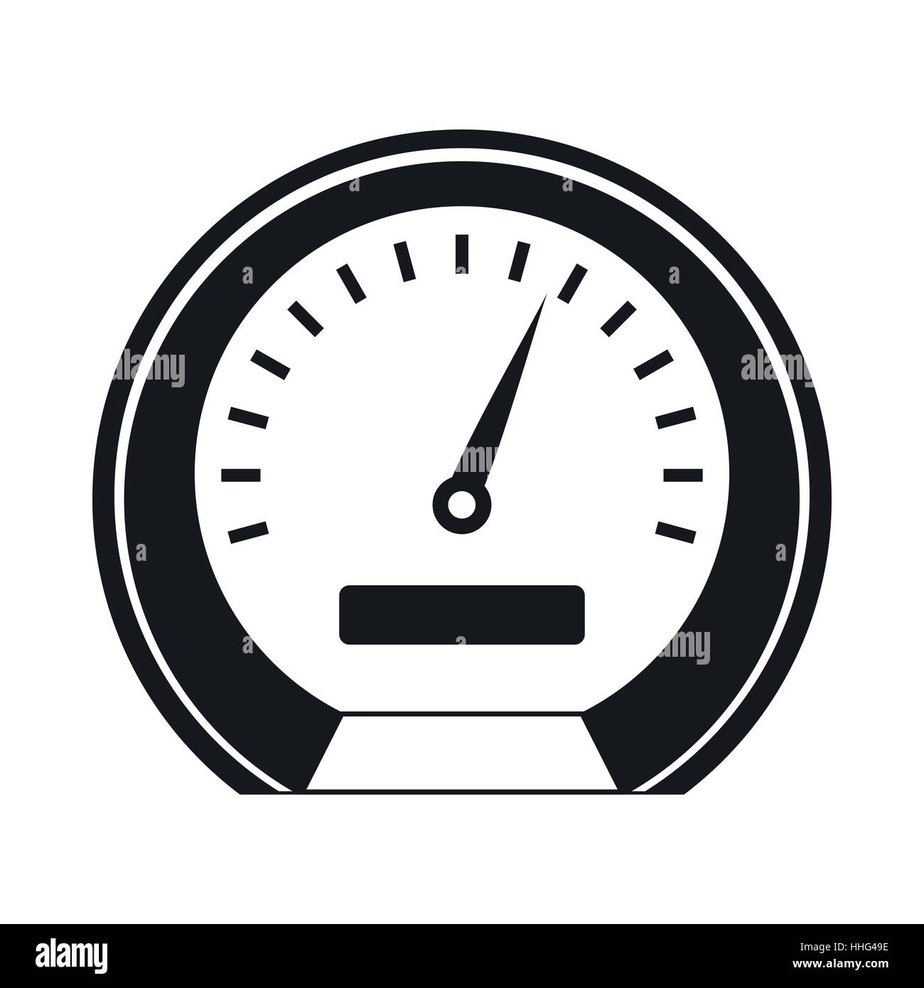 Tacho-Symbol im einfachen Stil Stock-Vektorgrafik - Alamy