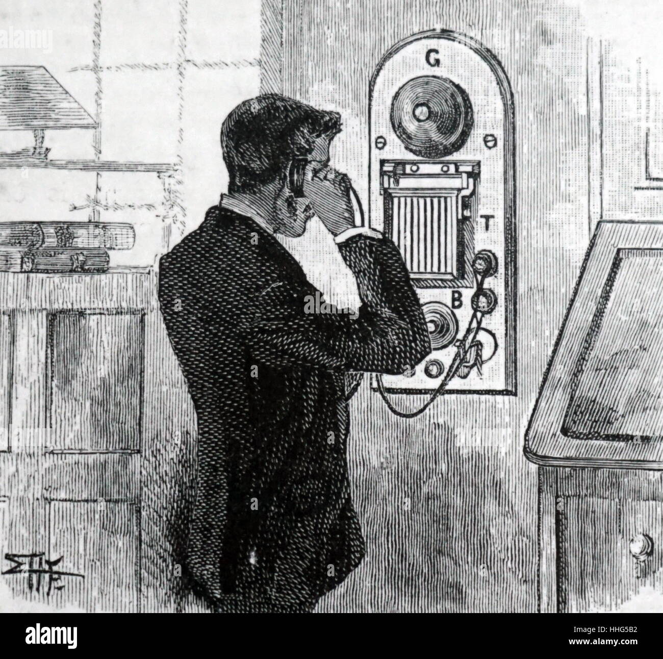 Kommunikation elektrisches telefon geschichte historisches archiv archiv -Fotos und ...