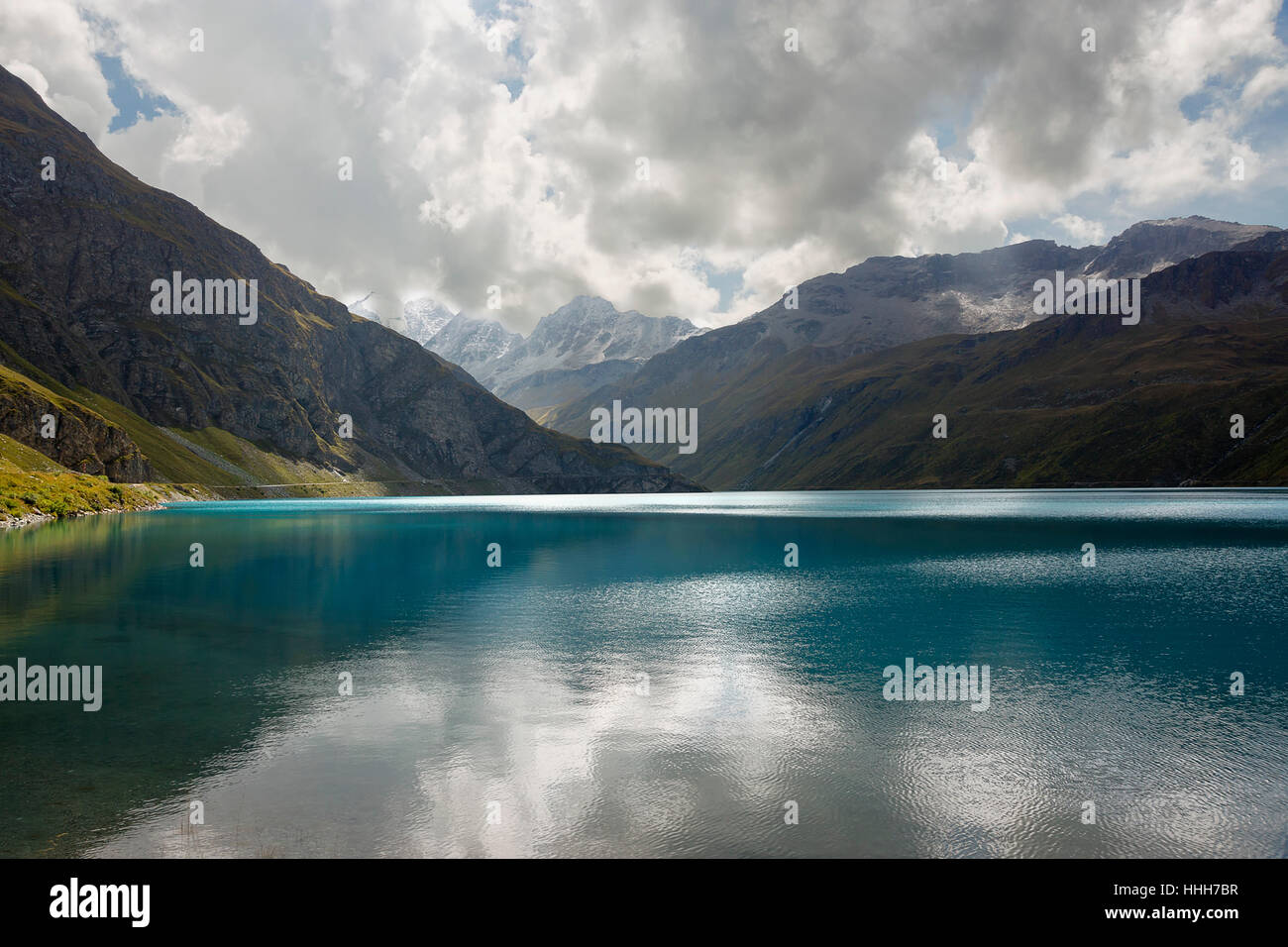 Schweiz, Stausee, Wallis, Alpen, Schweiz, Stausee Stockfotografie - Alamy