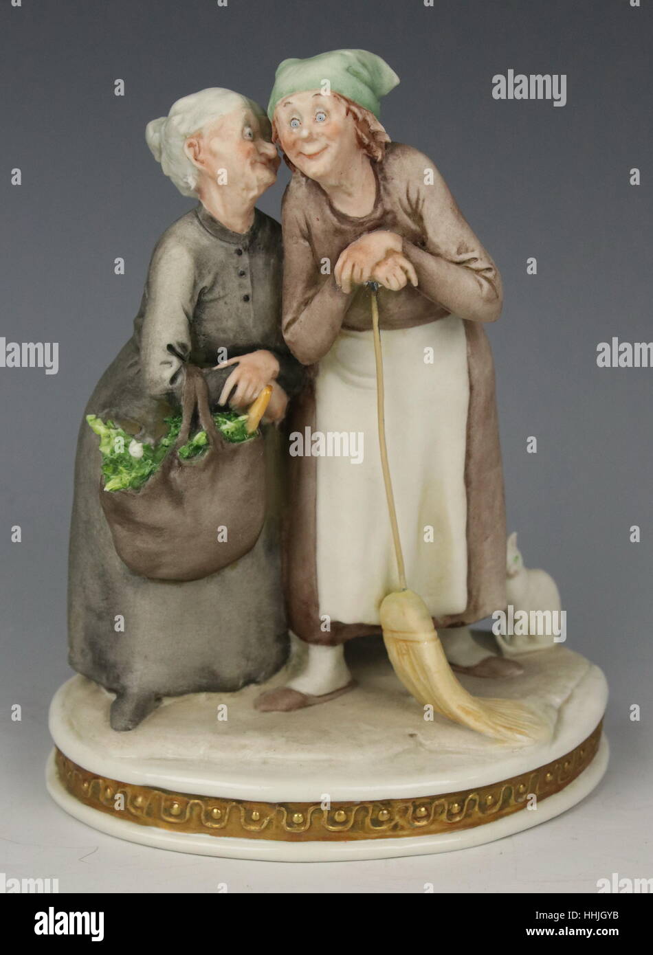 Capodimonte Giuseppe Cappe Porzellan Figur 99047 Klatsch ...