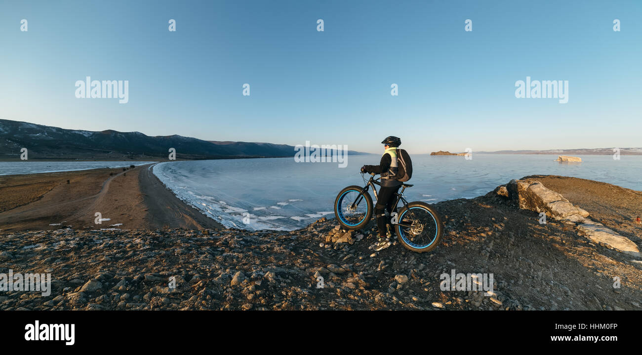 Fatbike (fat-Bike oder mit dem Fahrrad Fett-Reifen Stockfotografie - Alamy