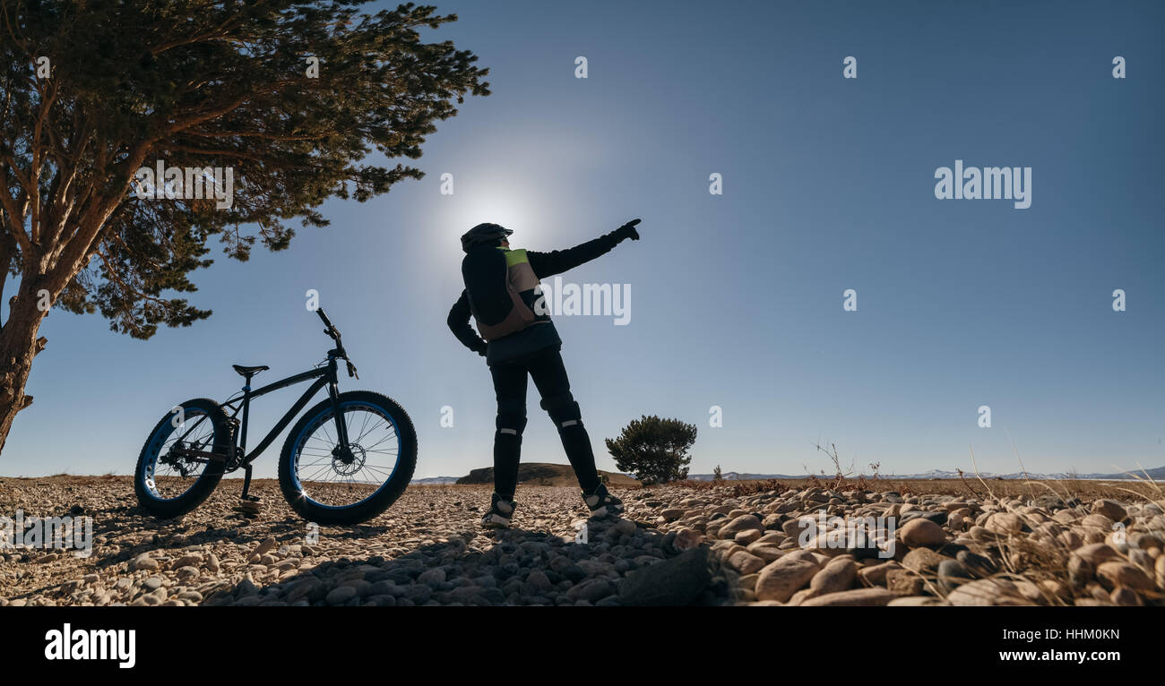 Fatbike (fat-Bike oder mit dem Fahrrad Fett-Reifen Stockfotografie - Alamy
