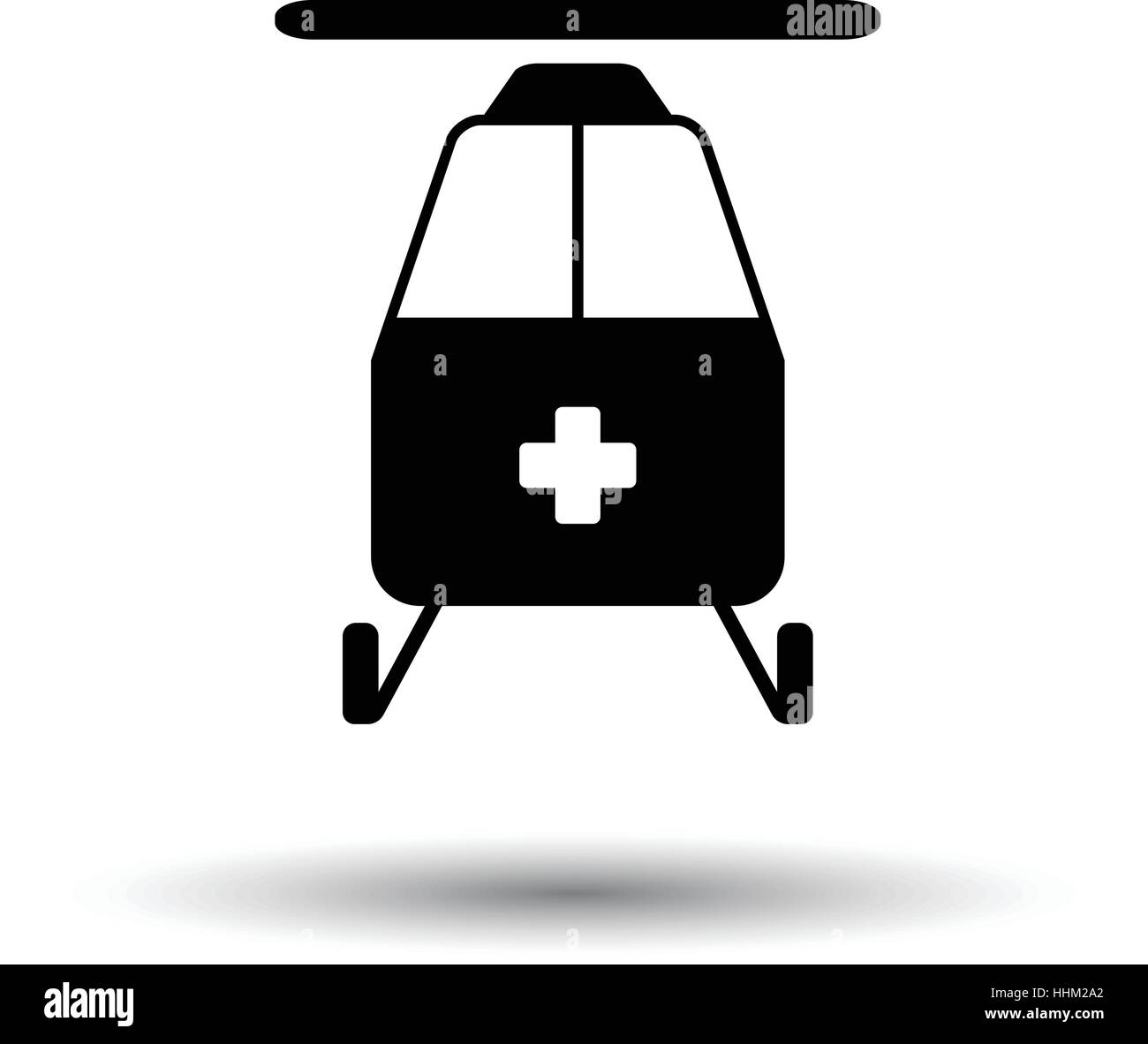 MedEvac-Symbol. Weißen Hintergrund mit Schatten Design. Vektor ...