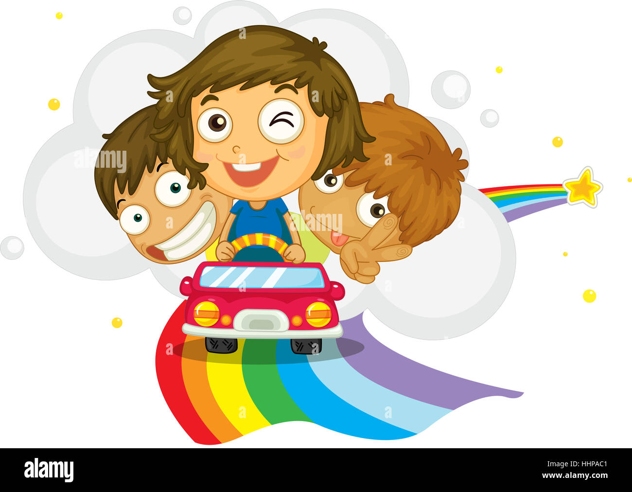 Comic, Cartoon, Illustrationen, Eisenbahn, Lok, Zug, Motor, Rollen ...