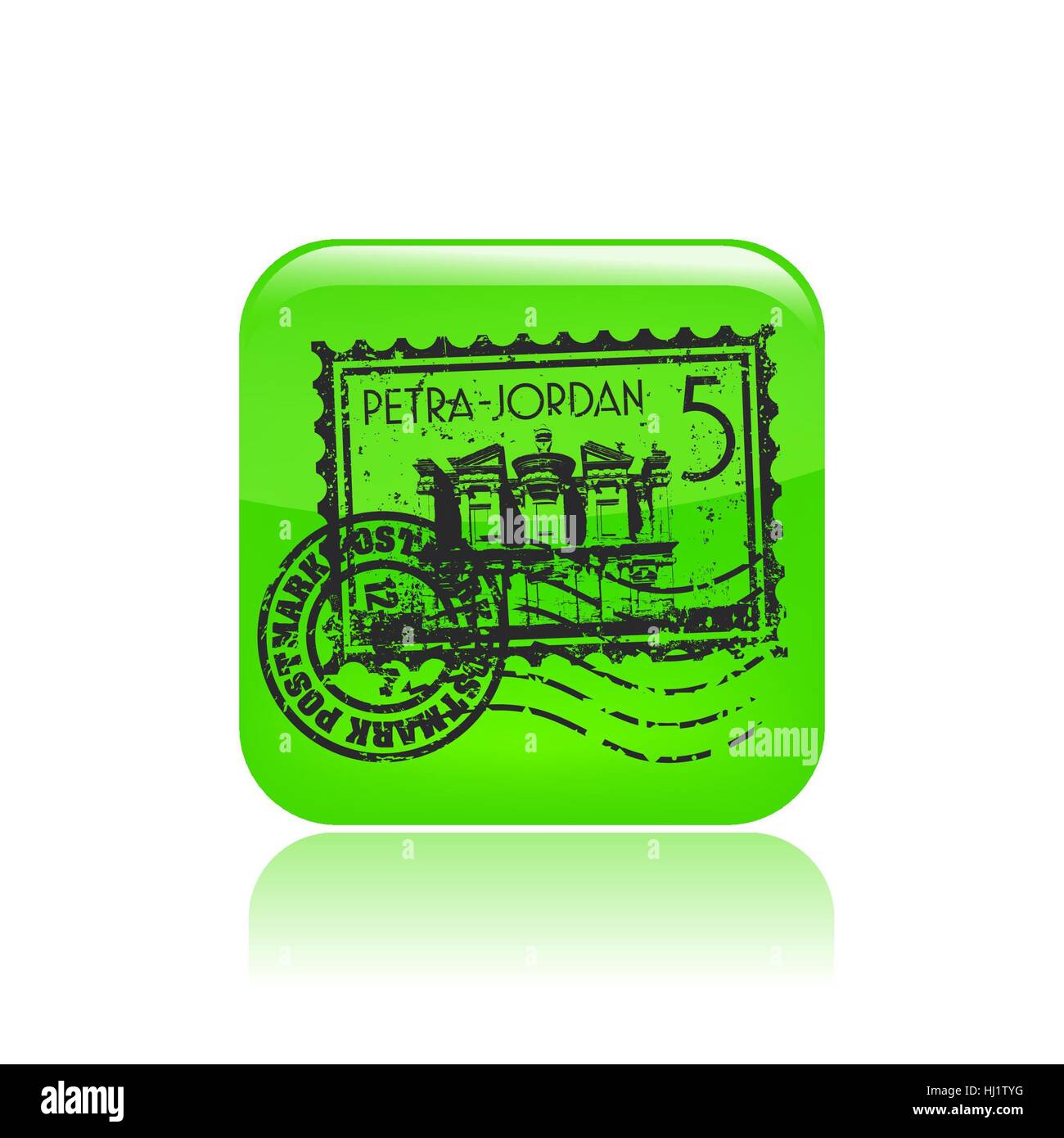 Vektor-Illustration der einzelnen isolierten Petra Symbol ...