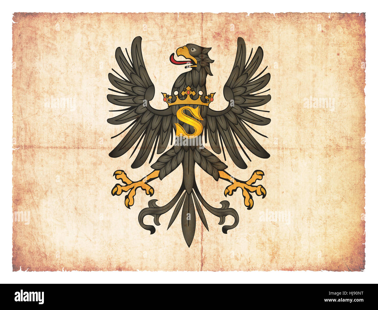 historisch, Geschichte, Adler, Emblem, alte, deutsche Bundesrepublik ...