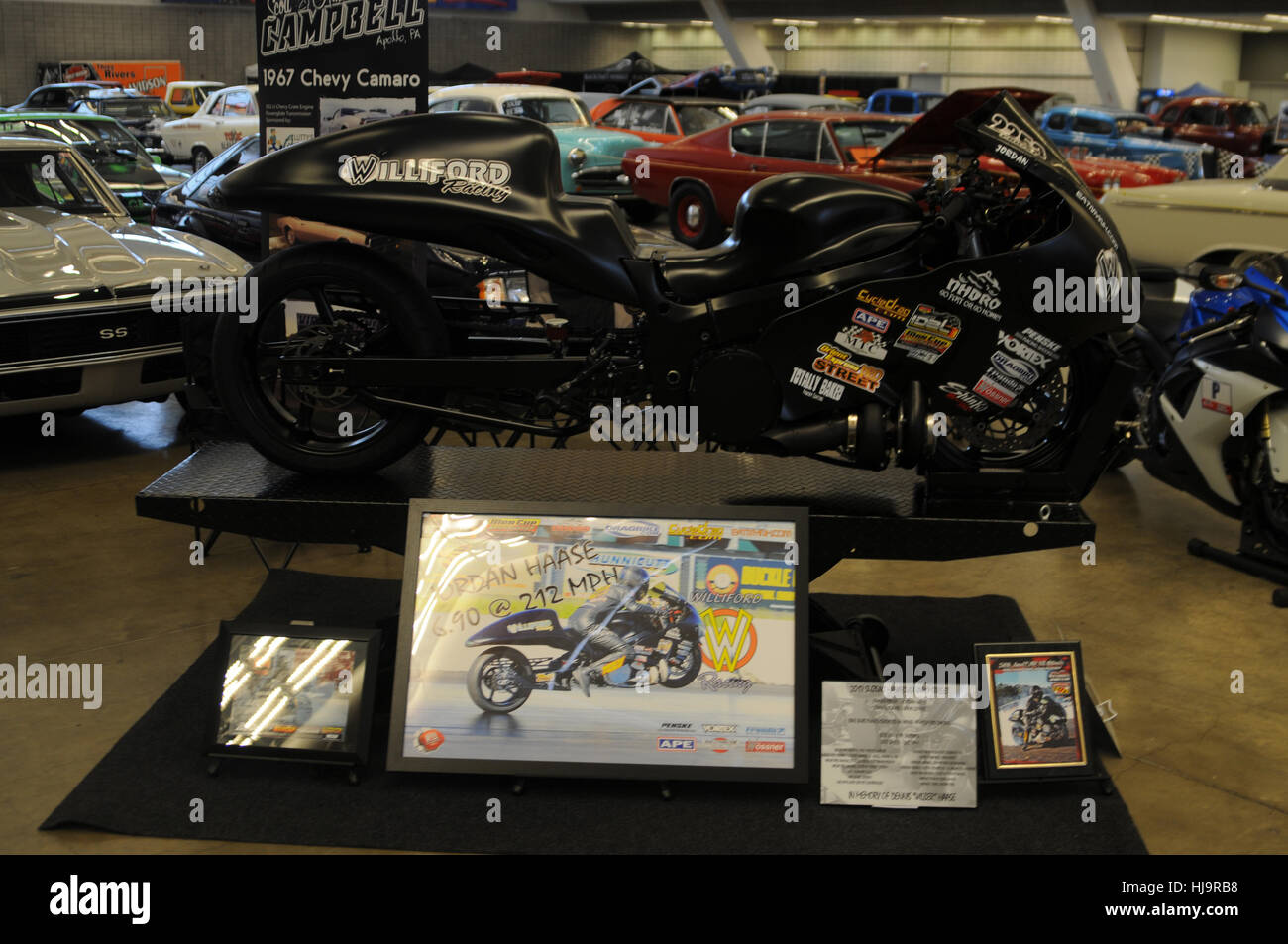 20ti Suzuki Hayabusa Pro Street Drag Bike aus Willford Racing mit einer ...