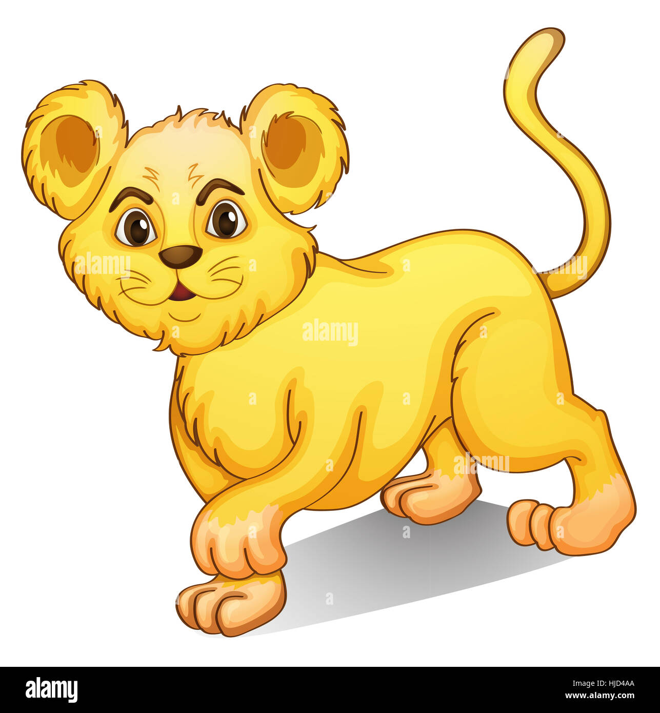 Junges tier wildes wildes brüllen Ausgeschnittene Stockfotos und ...