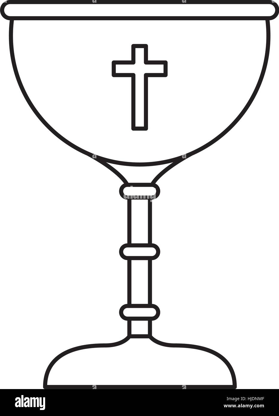 Kelch erste Kommunion Symbol Vektor Illustration design Stock ...