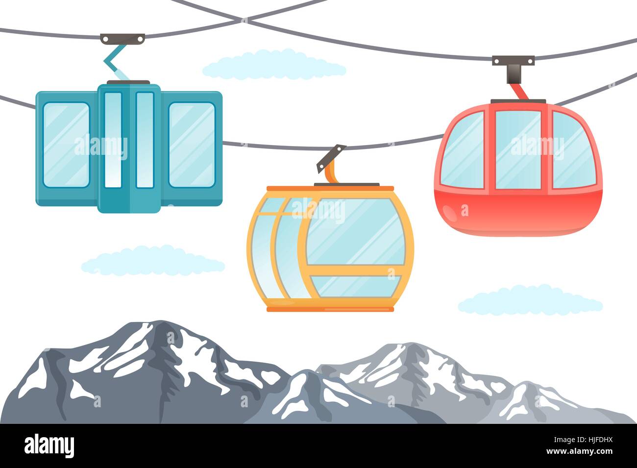 Standseilbahn bergseilbahn Stock-Vektorgrafiken kaufen - Alamy