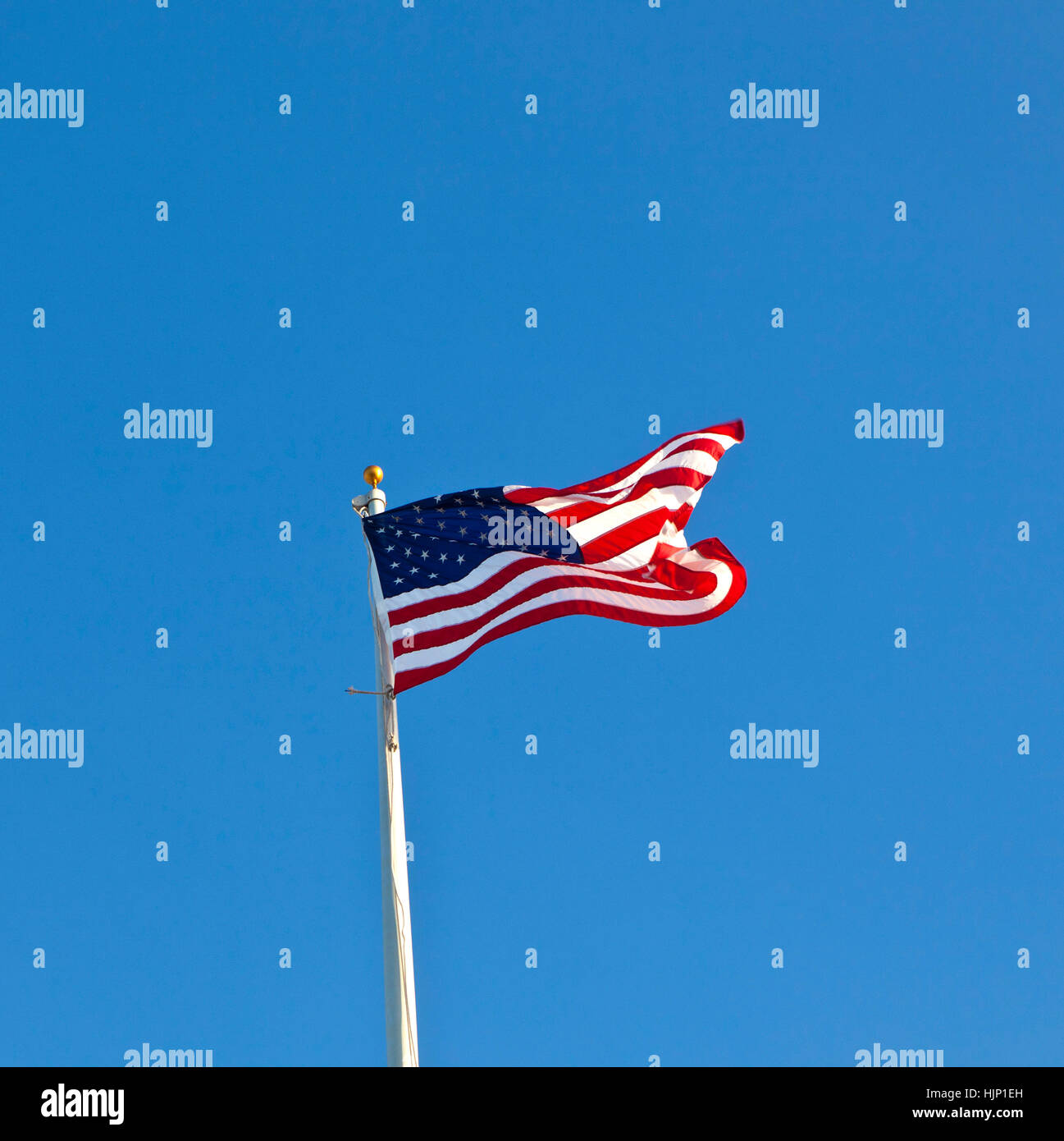 Amerika, Flagge, Fahne, Fahnenmast, Firmament, Himmel, Piktogramm ...