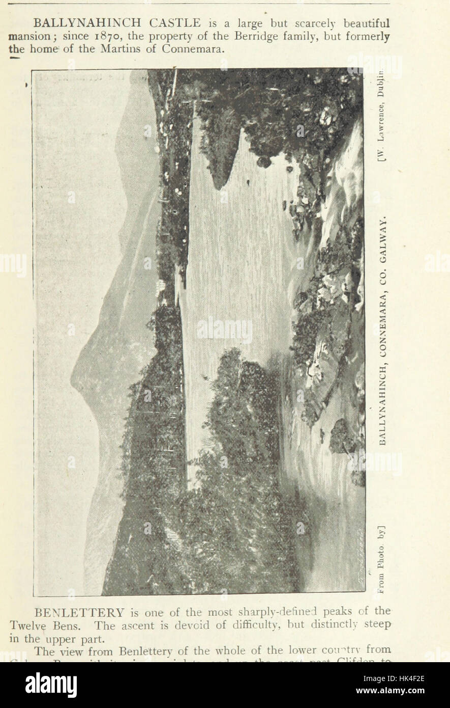 Das Bild zeigt eine Illustration aus dem „Guide to Ireland“, die die ...