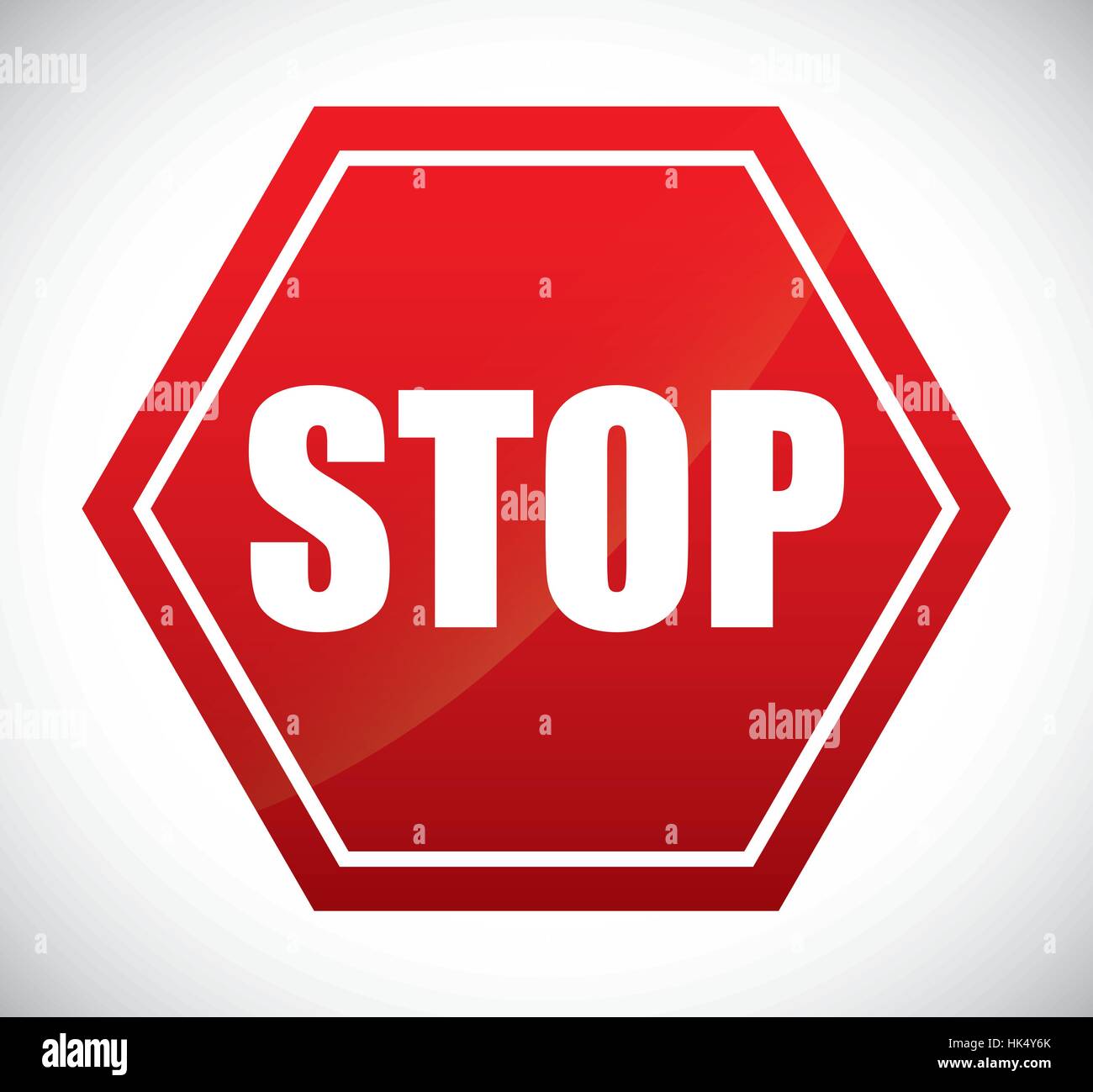 Stop-Schild-Symbol Bildgestaltung Vector illustration Stock ...