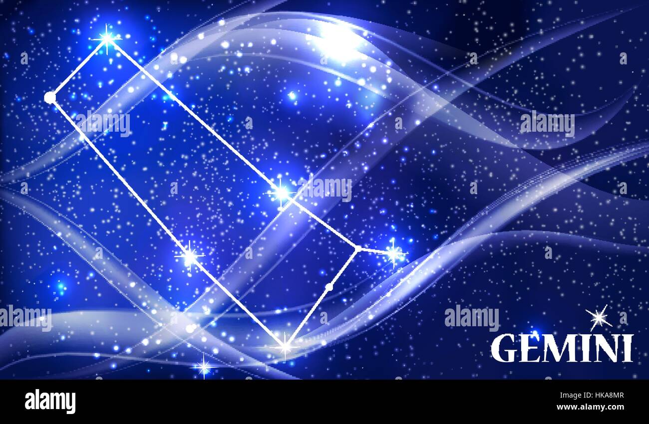 Symbol Sternzeichen Zwillinge. Vektor-Illustration Stock-Vektorgrafik ...