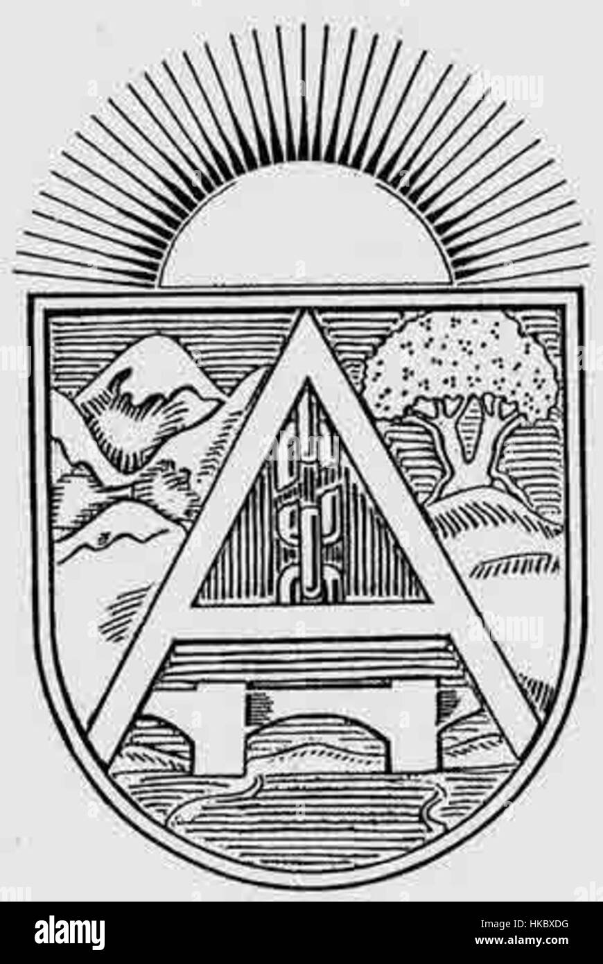 Das „Escudoaragon“ ist ein historisches Wappen, das das Königreich ...