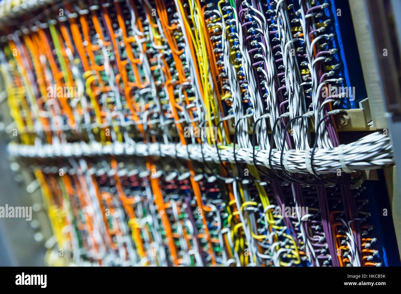 Old telephone switchboard cables -Fotos und -Bildmaterial in hoher ...