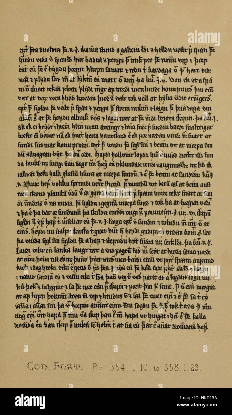 Das „Flatey Book“ enthält die Orkneyinga Saga, eine wichtige ...