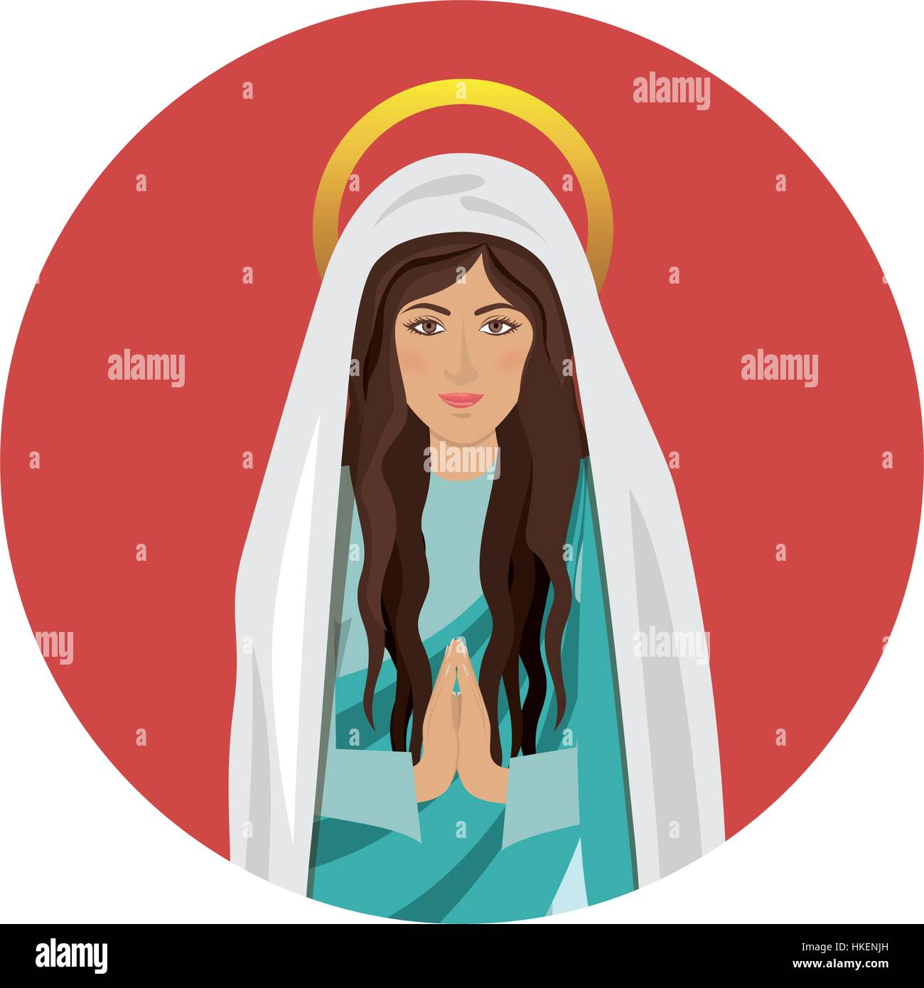 Statue maria jungfrau Stock-Vektorgrafiken kaufen - Alamy