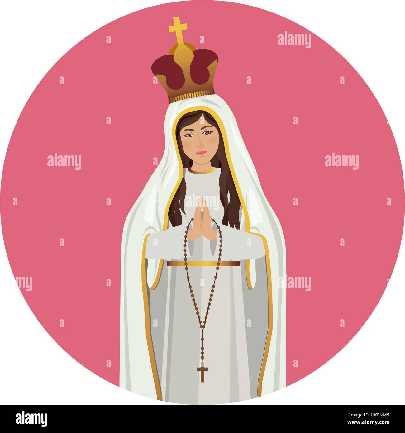 Heilige Jungfrau Maria Symbol Vektor Illustration Grafik-design Stock ...