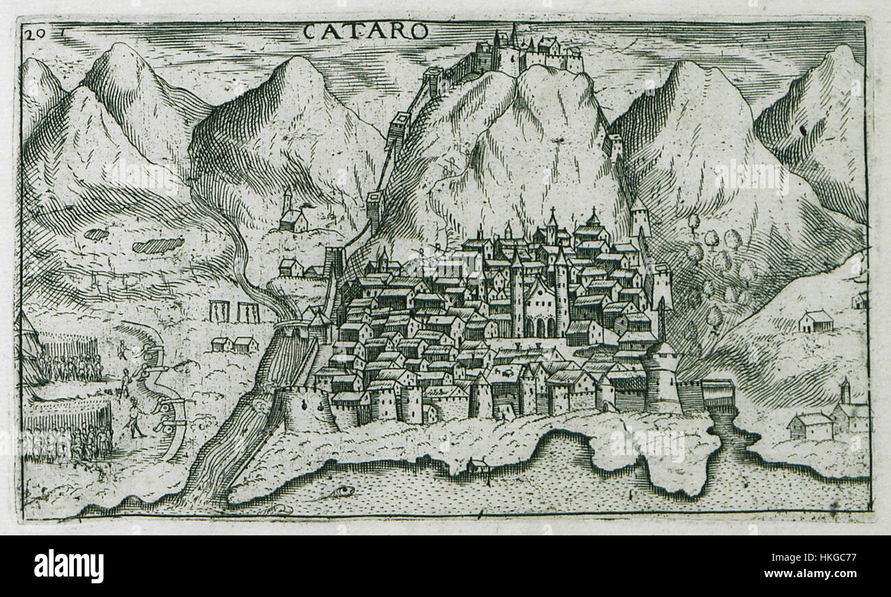 Ein Gemälde von Giuseppe Cataro Rosaccio aus dem Jahr 1598, das ein historisches oder religiöses ...