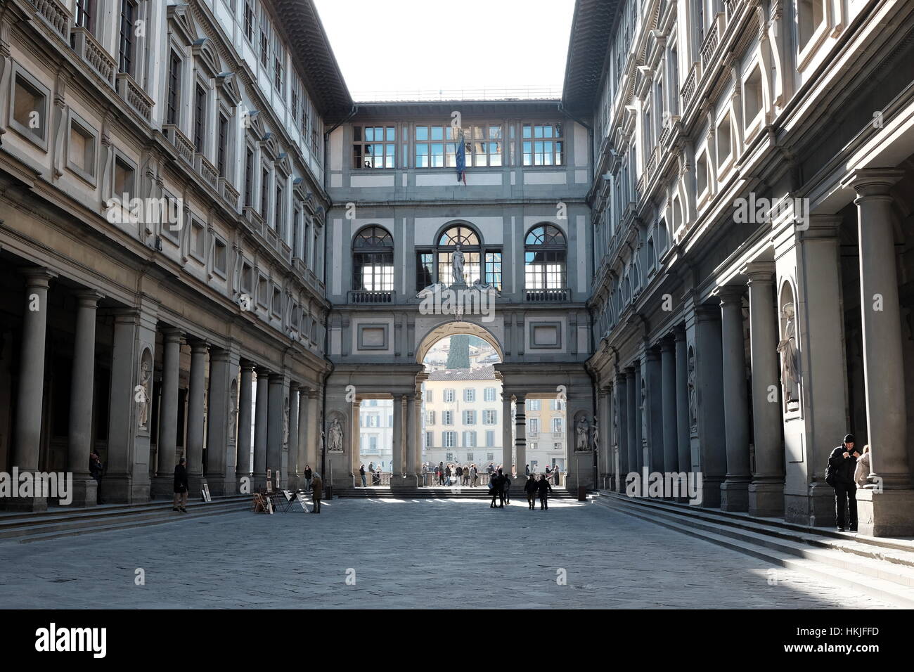 Portico Degli Uffizi Stockfotos und -bilder Kaufen - Alamy