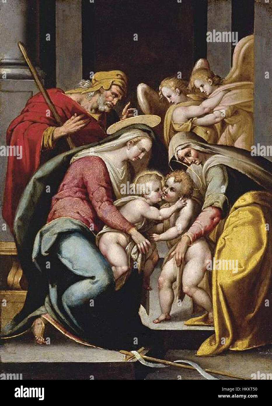 *Die Heilige Familie mit der heiligen Elisabeth und dem Kleinkind Johannes dem Täufer* von ...