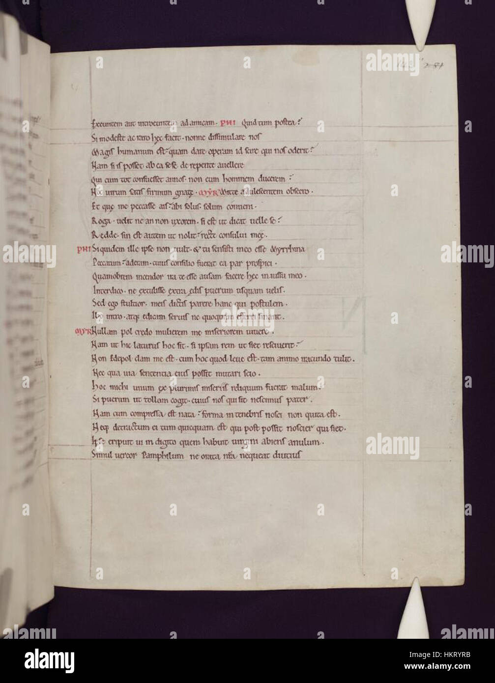 Diese Seite aus der Sammlung der Bodleian Libraries zeigt ein Manuskript der „Komödien der ...