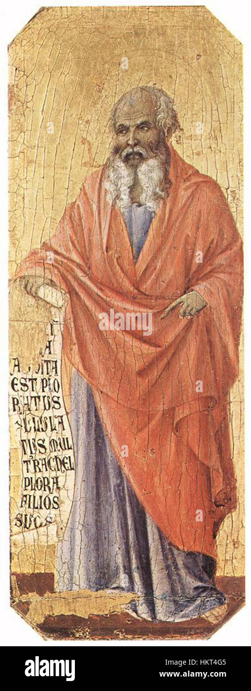 Duccio di Buoninsegnaâ' Jeremiah ist ein bedeutendes Kunstwerk aus der ...