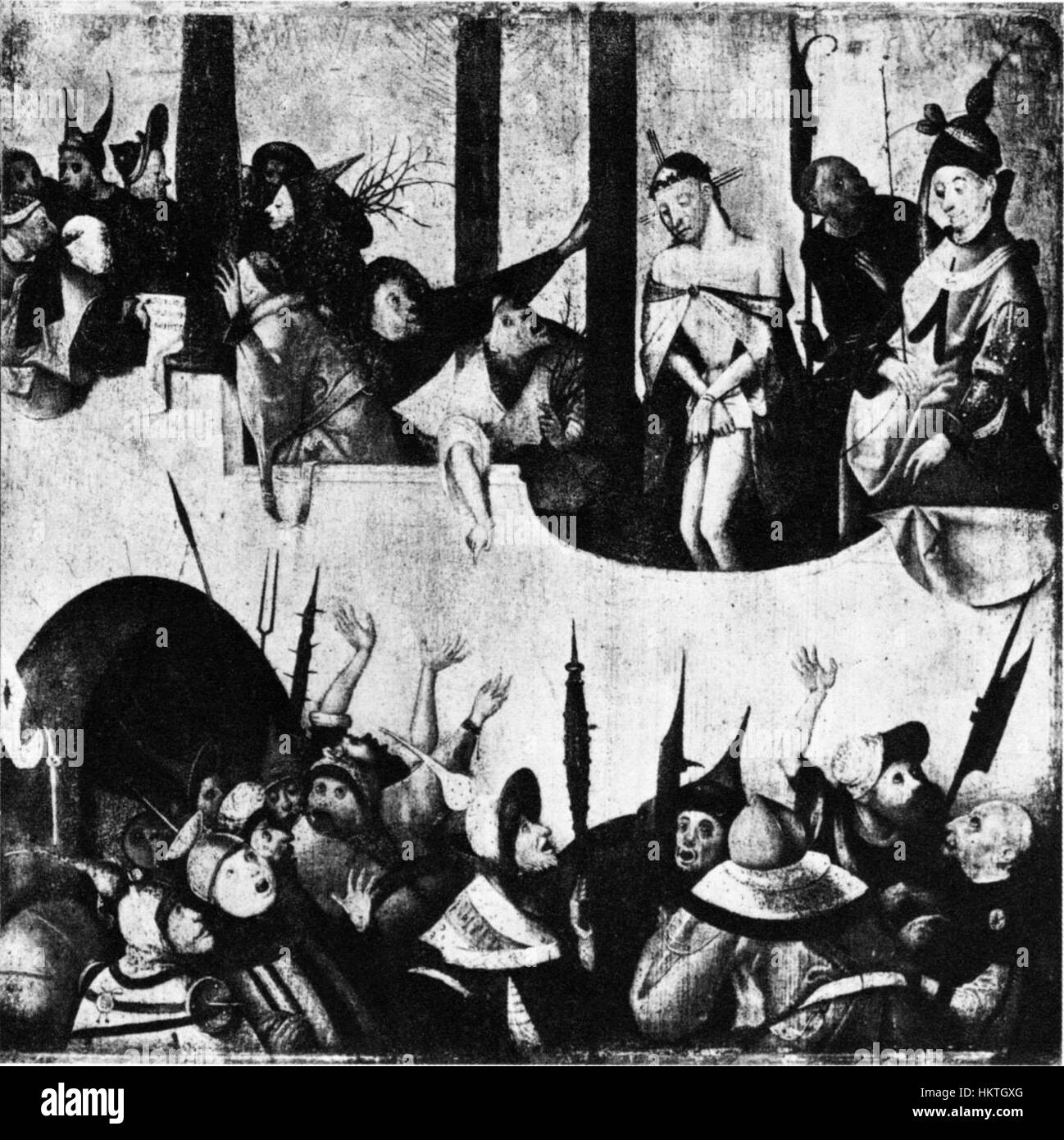 Anhänger von Hieronymus Bosch Ecce Homo vor der Restaurierung Stockfotografie - Alamy