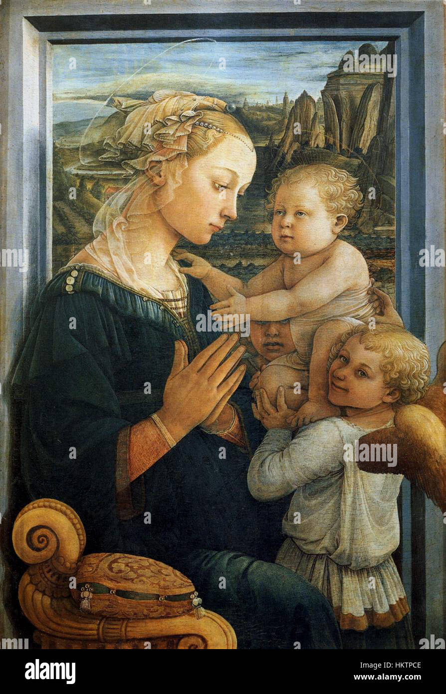 Lippi Madonna Mit Kind und Zwei Engel Stockfotos und -bilder Kaufen - Alamy