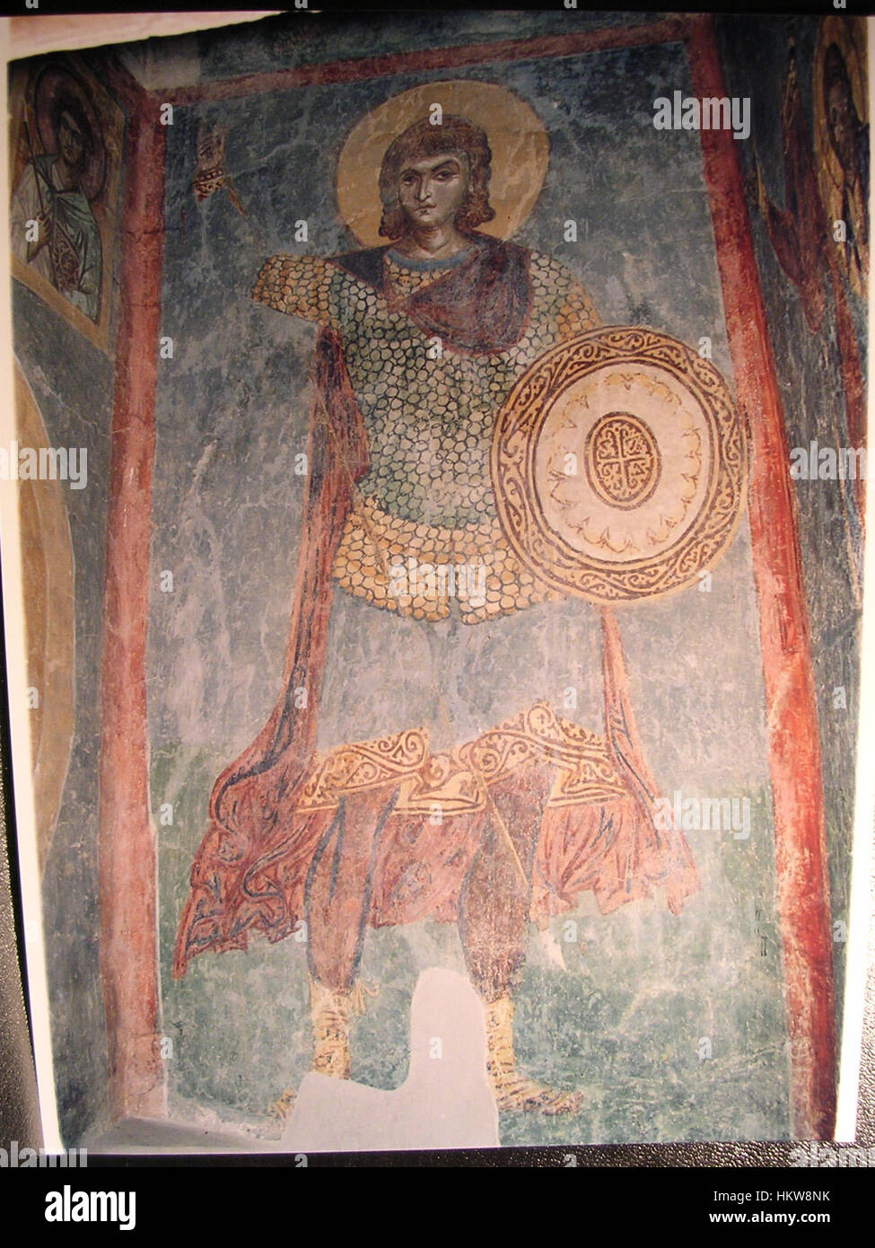 Die Fresken in der Kirche St. Panteleimon in Nerezi aus dem 12. Jahrhundert zeigen Szenen aus ...