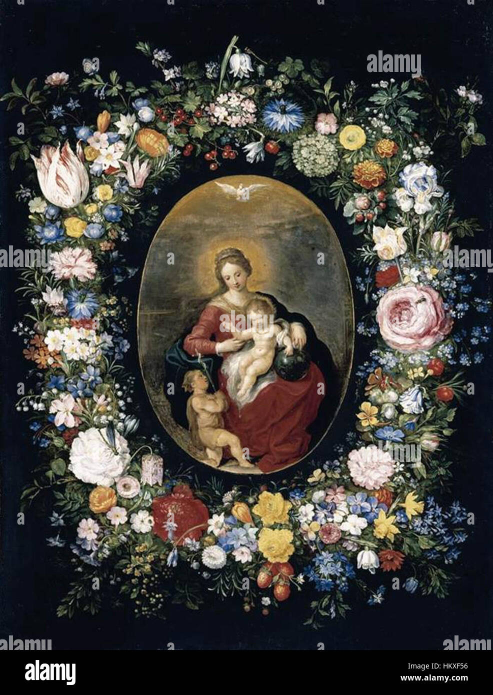 Brueghel, Jan der ältere und Francken II, Frans - Jungfrau und Kind mit ...