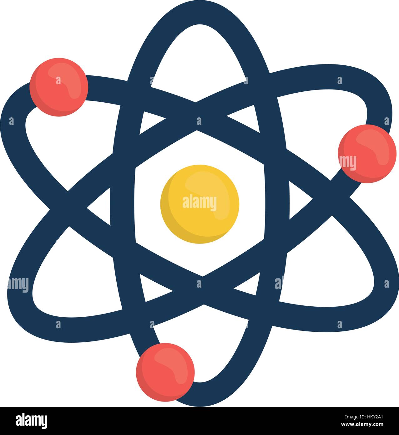 Atom-Moleküls isoliert Symbol Vektor Illustration Grafik-design Stock ...