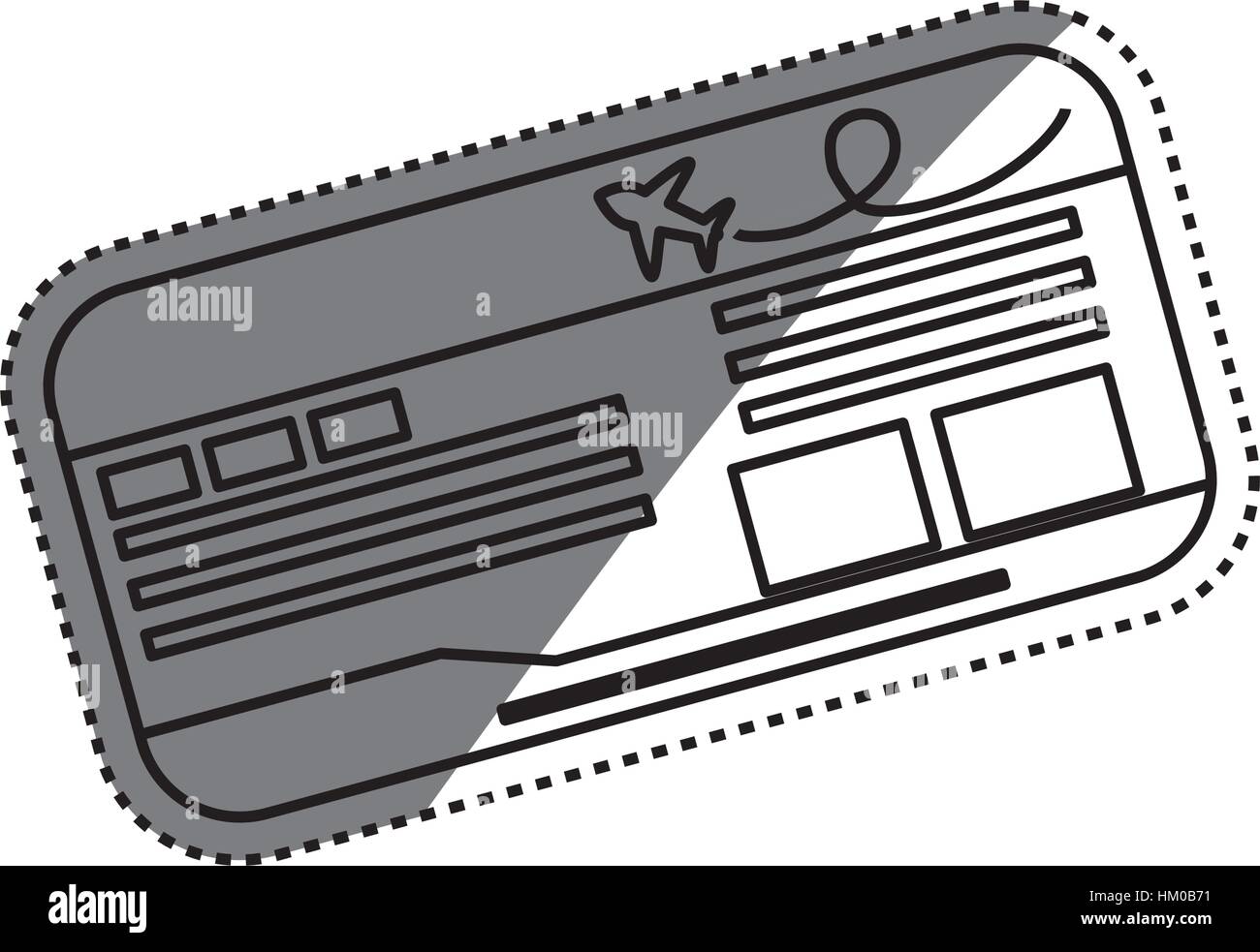 Flugticket isoliert Symbol Vektor Illustration Grafik-design Stock ...