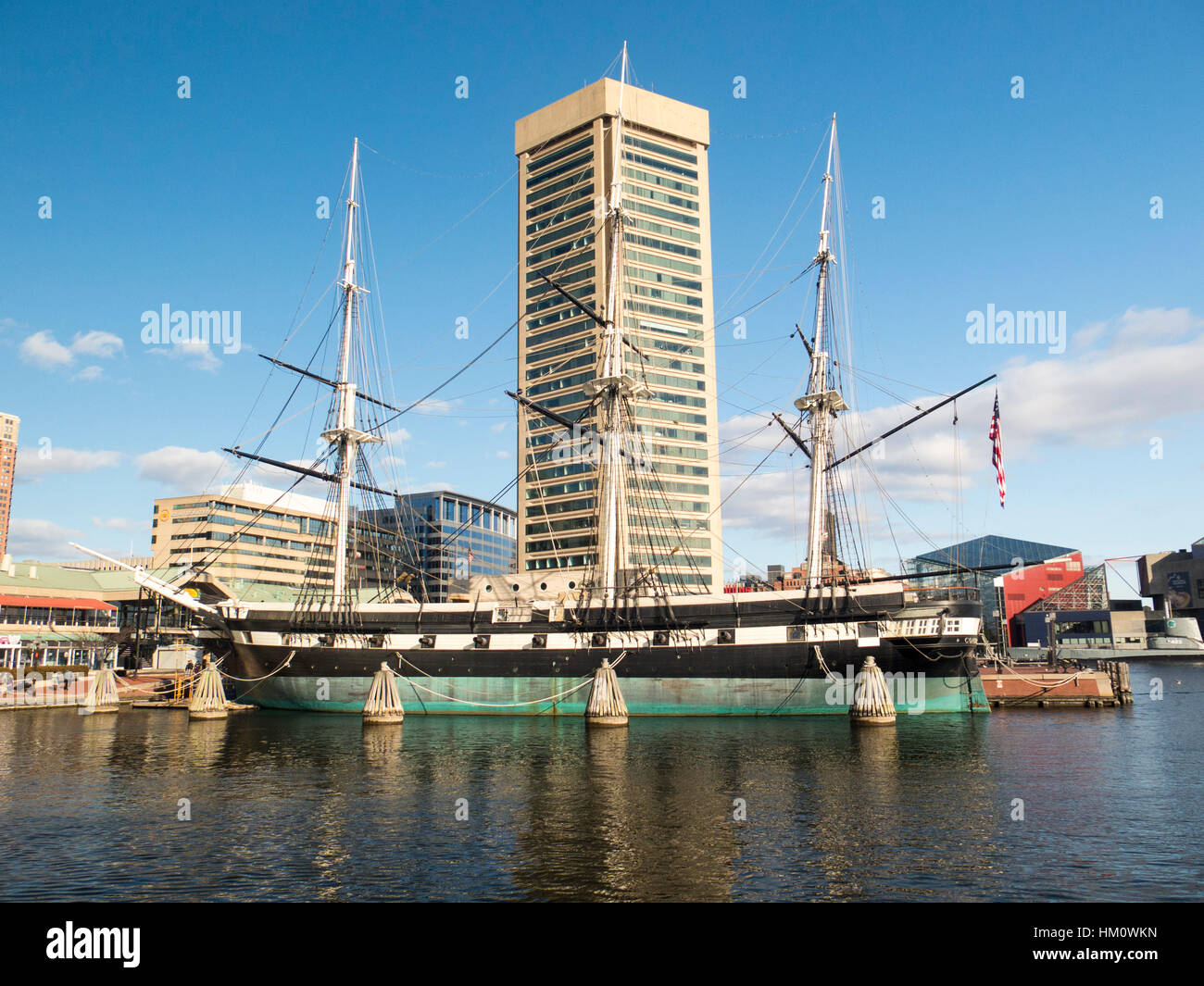 USS CONSTELLATION; U.S. Navy "Sloop of War" Museumsschiff Baltimore ...