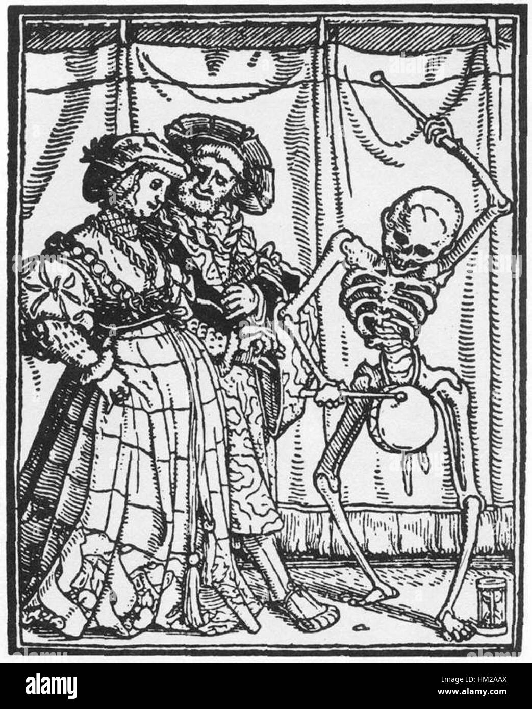 Hans Holbein d. J. - die edle Dame aus Totentanz - WGA11614 Stockfotografie - Alamy