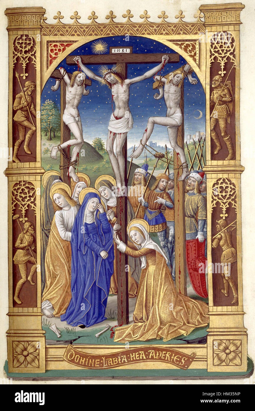 Die Heures de Charles VIII ist eine mittelalterliche Handschrift mit einer Darstellung der ...