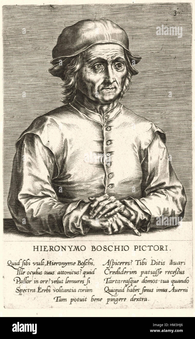 Cornelis Corts Stich von Hieronymus Bosch bietet eine detaillierte ...