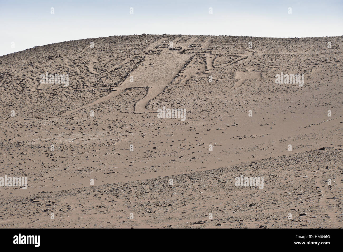 El Gigante de Atacama Geoglyph auf Cerro Unita, Atacama-Wüste, Norte ...