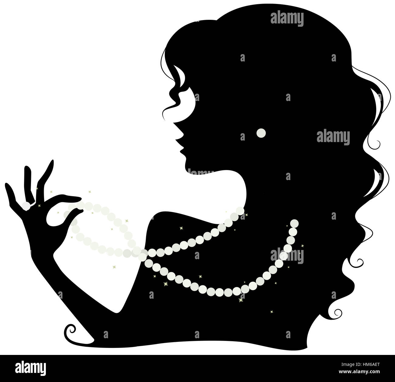 Perlenkette clipart -Fotos und -Bildmaterial in hoher Auflösung – Alamy