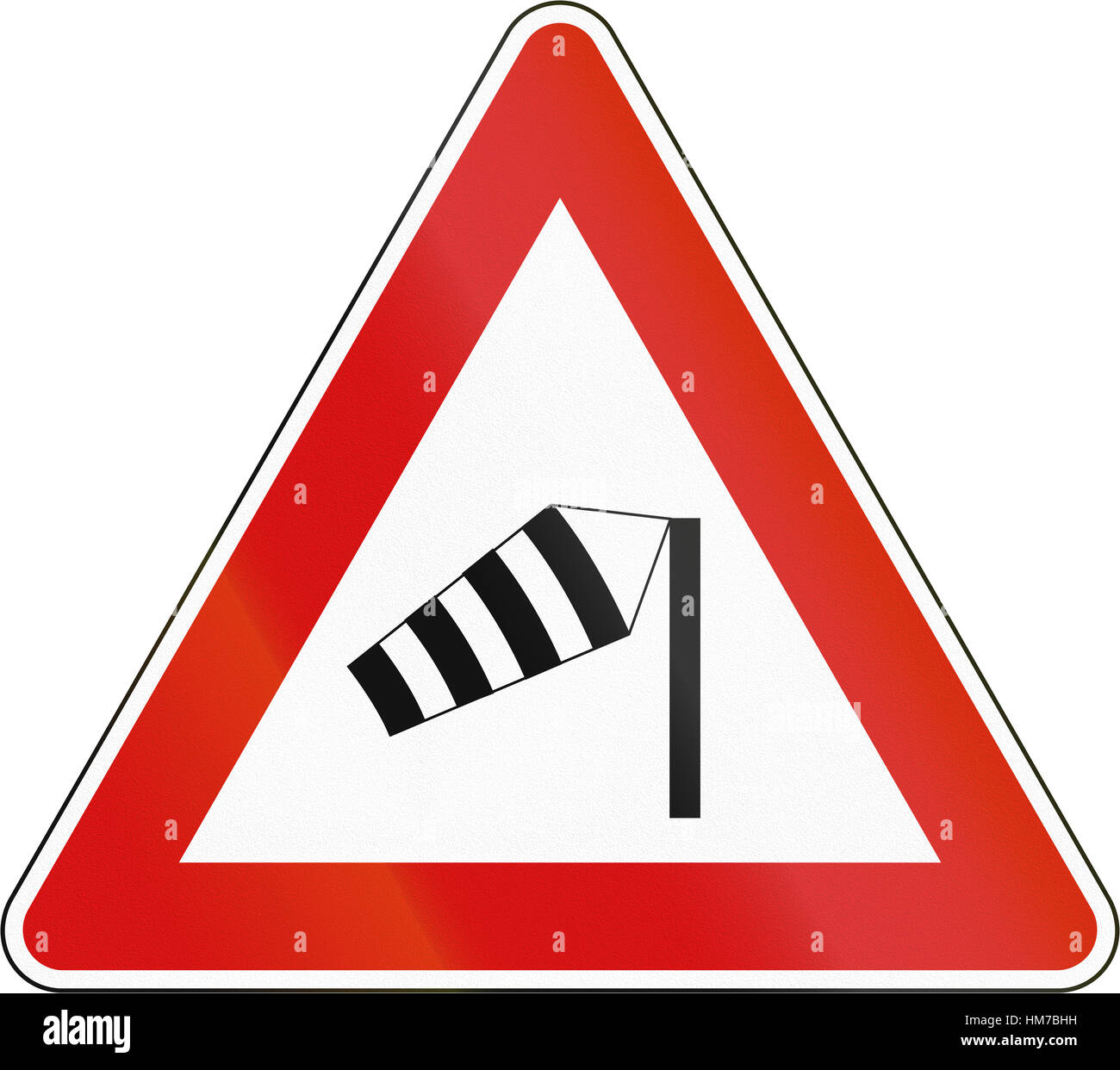 Side wind road sign warning -Fotos und -Bildmaterial in hoher Auflösung ...