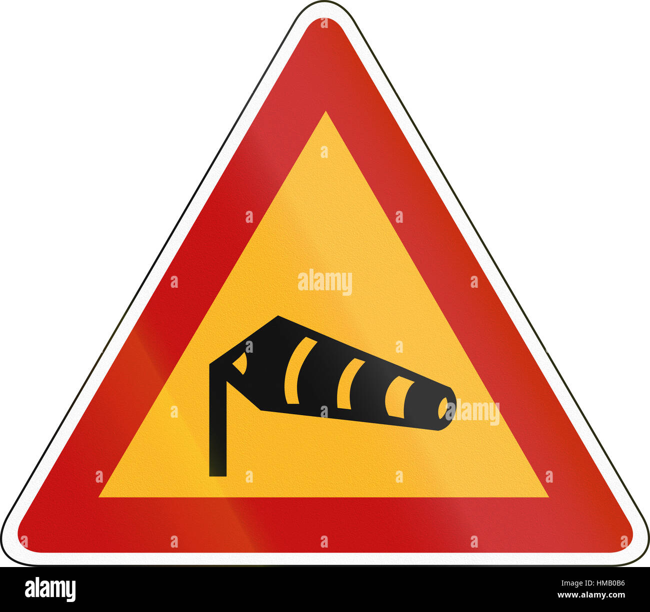 Side wind road sign warning -Fotos und -Bildmaterial in hoher Auflösung ...