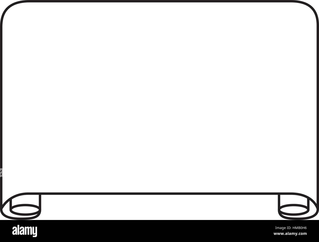 Pergament-Papier isoliert Symbol Vektor-Illustration-design Stock ...