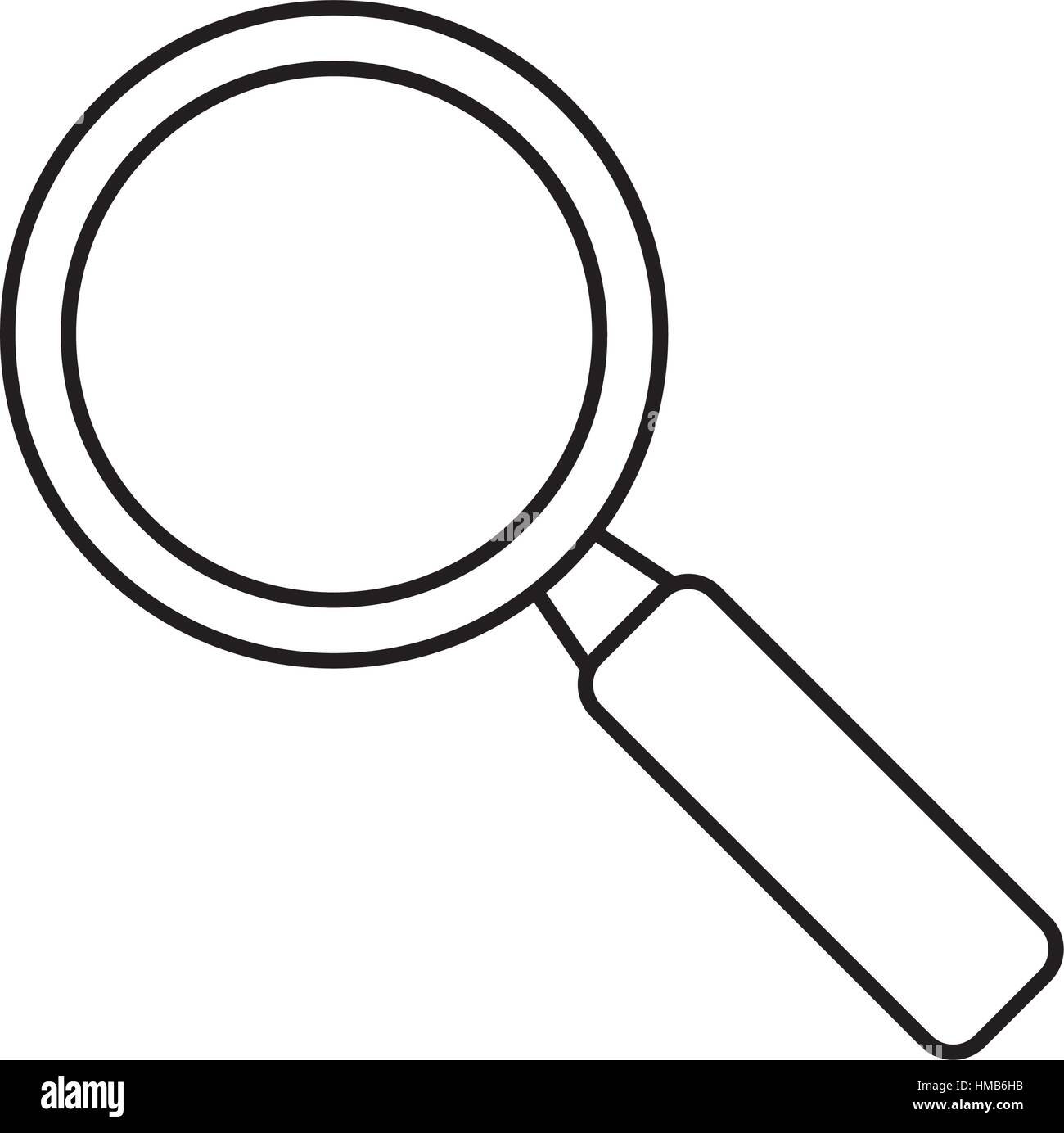 Vergrößerungsglas Lupe-Symbol Vektor Illustration Grafik-design Vektor ...