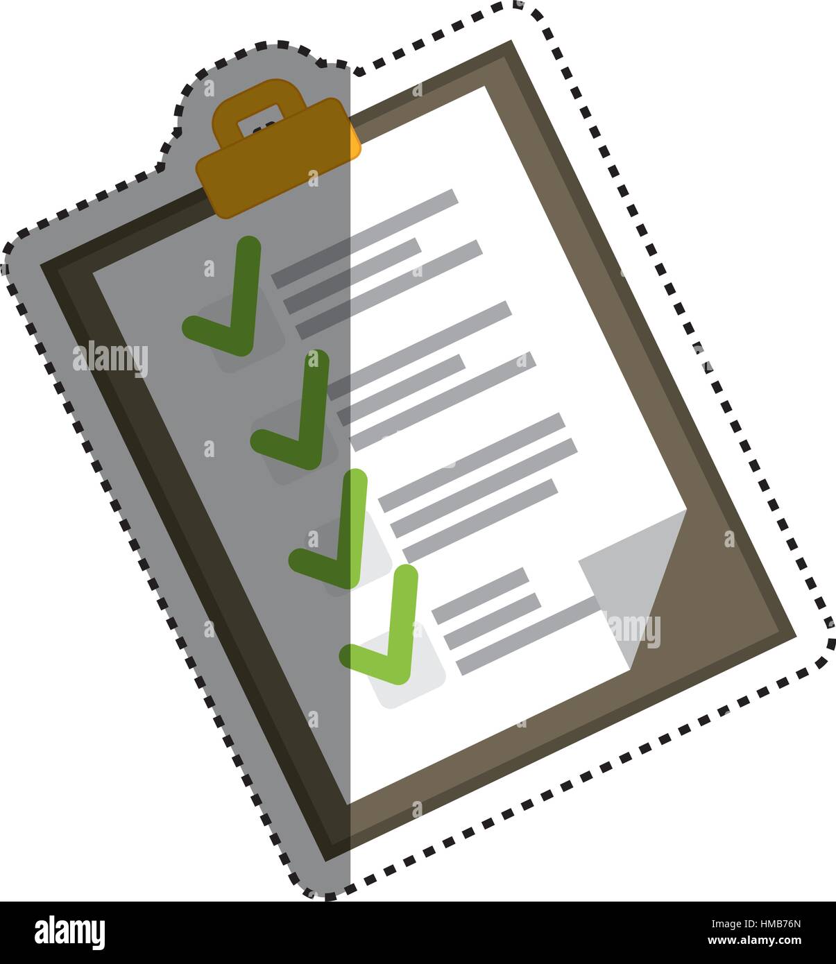 Checkliste Dokument isoliert Symbol Vektor Illustration Grafik-design ...