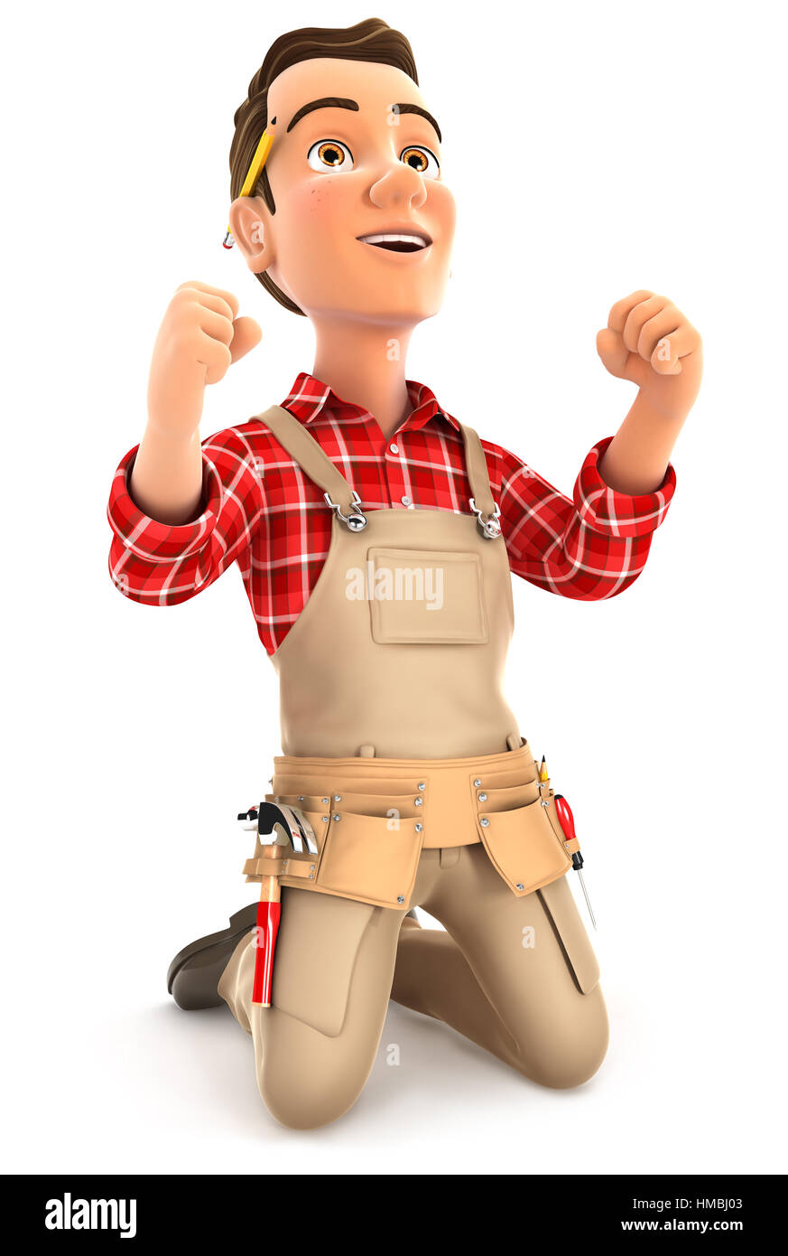 Cartoon handwerker -Fotos und -Bildmaterial in hoher Auflösung – Alamy