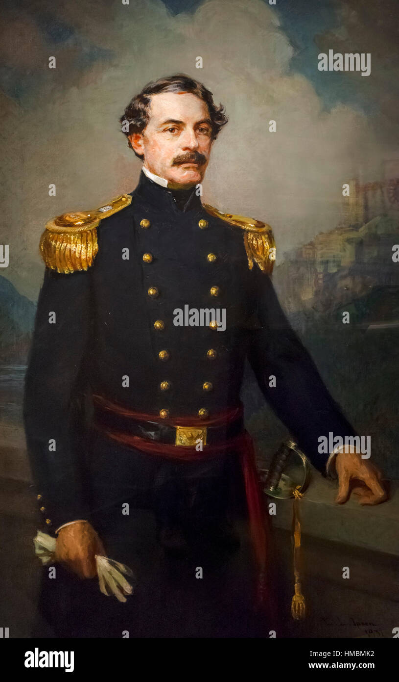 Robert E Lee (1807-1870) als Betriebsleiter der United States Military ...