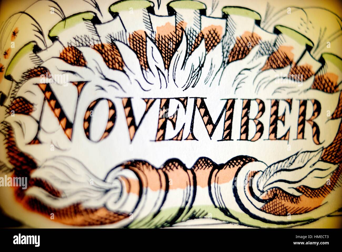 Der monat november zeichnung -Fotos und -Bildmaterial in hoher ...